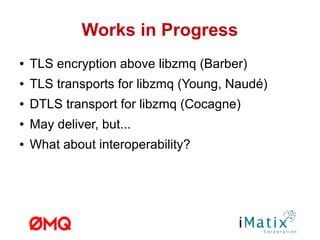 CurveZMQ, ZMTP and other Dubious Characters | PPT