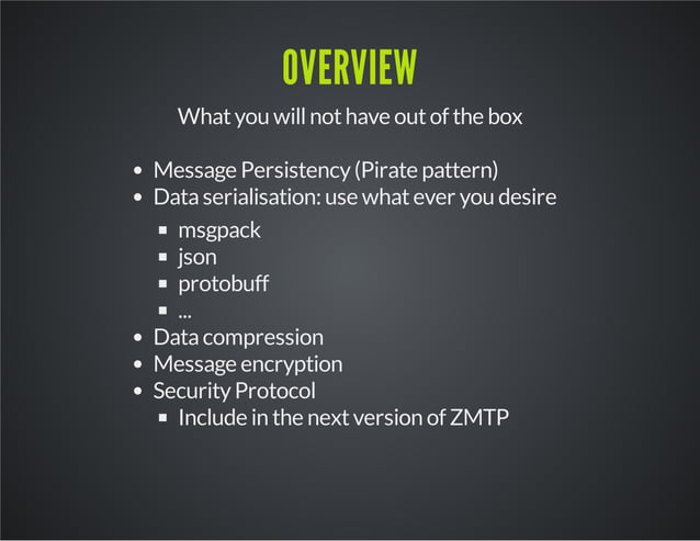 ZeroMQ - Sockets on steroids! | PPT