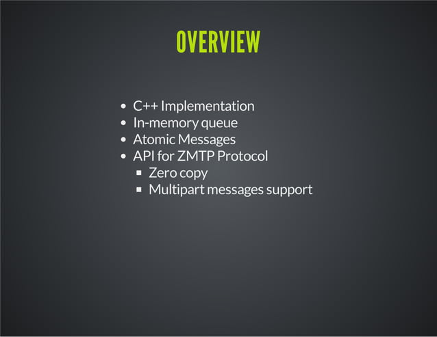 ZeroMQ - Sockets on steroids! | PPT