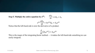 Zero Order Absorption Model: Biopharmaceutics | PPTX