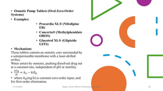 Zero Order Absorption Model: Biopharmaceutics | PPTX