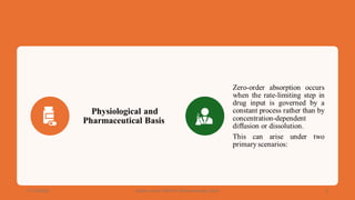 Zero Order Absorption Model: Biopharmaceutics | PPTX
