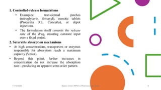 Zero Order Absorption Model: Biopharmaceutics | PPTX