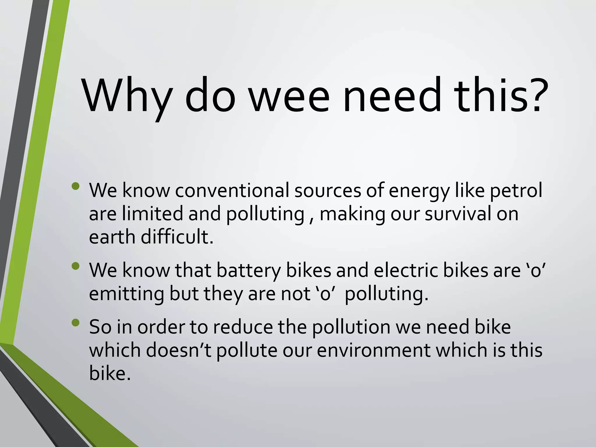 Zero polluting bike! | PPT