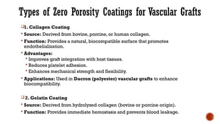 ZERO POROSITY COATING AND VASCULAR GRAFTS.pptx