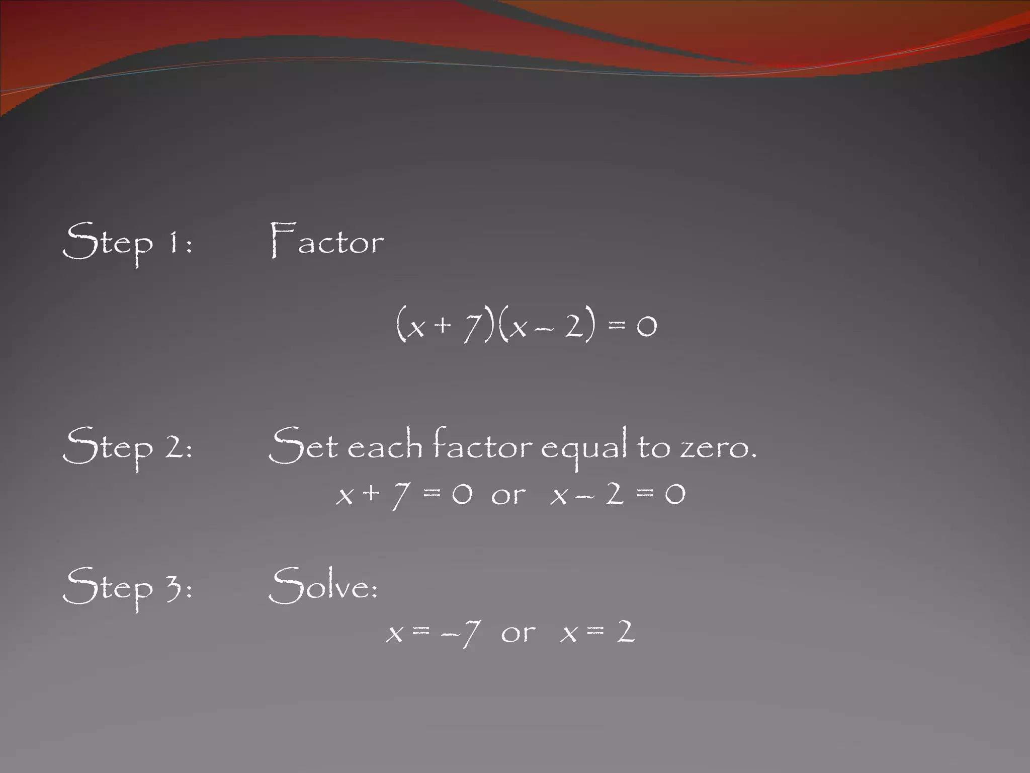 Zero product property remediation notes | PPT