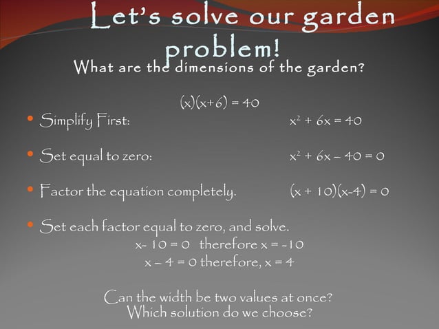 Zero product property remediation notes | PPT