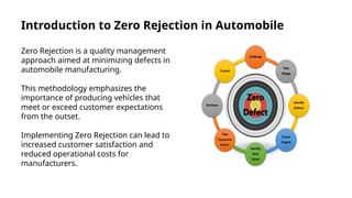 Zero Rejection In Automobile Introduction, Problem Statement, Project ...
