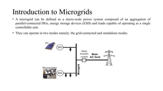 Droop Control in Decentralized Inverter-based AC Microgrid | PPTX