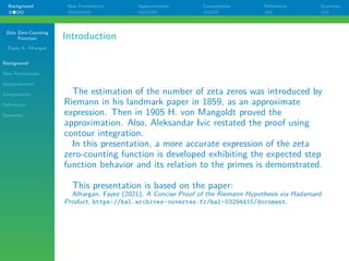 Zeta Zero-Counting Function | PPT