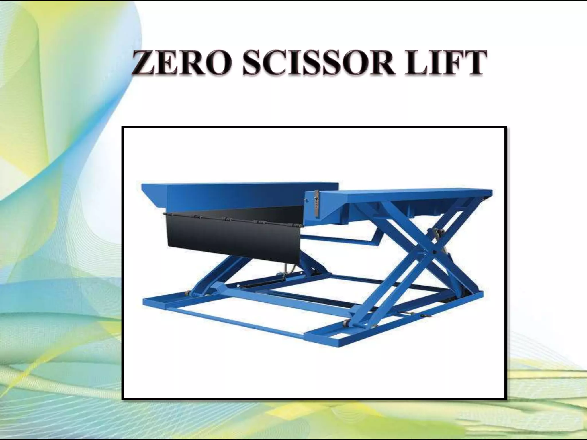 Zero scissor lift Chennai, Tamil Nadu, Andhra, Kerala, Karnataka ...