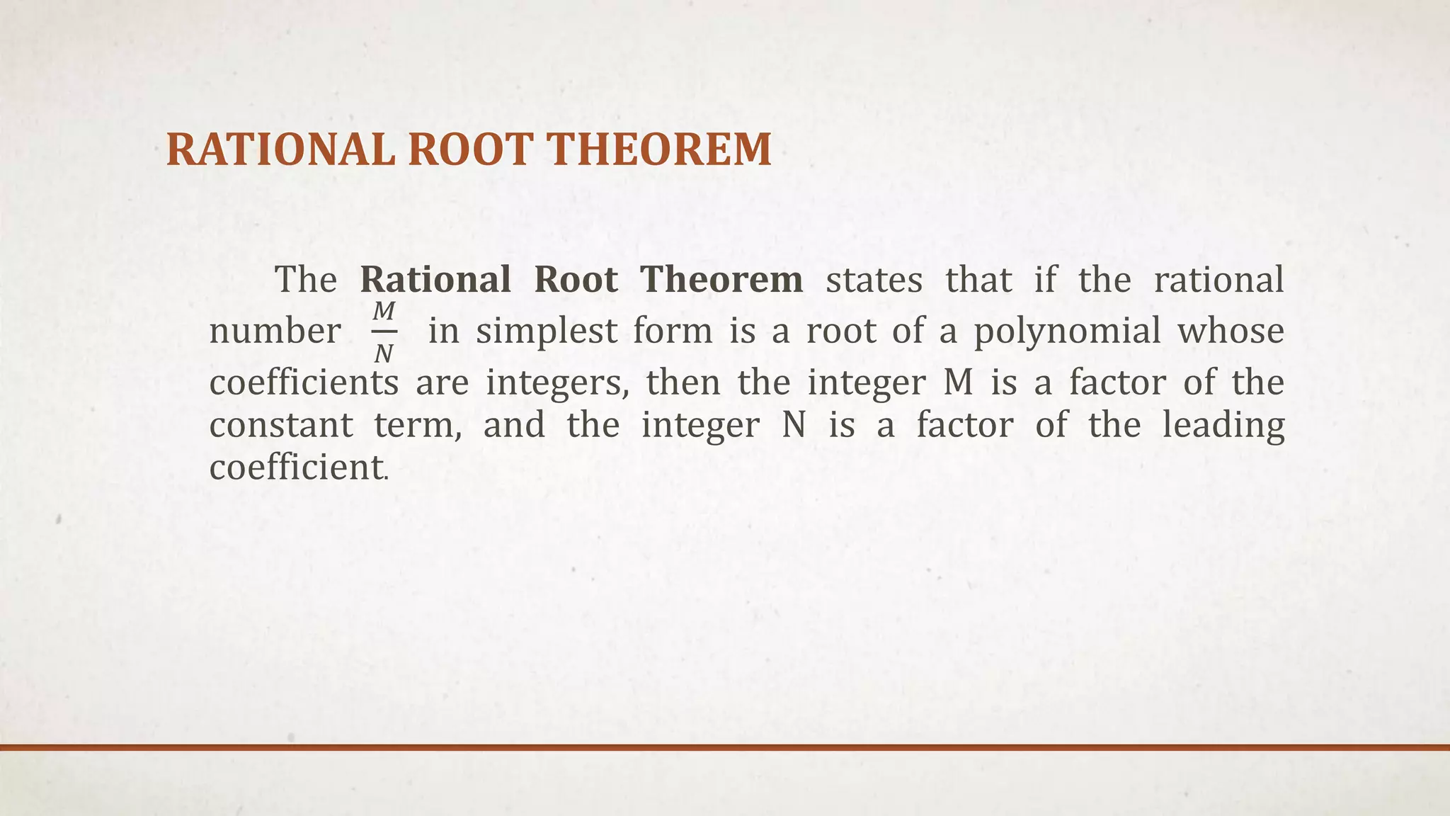 Zeros of a polynomial function | PPTX