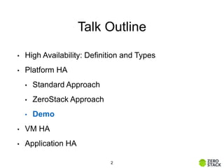 Zerostack reliable openstack | PPT