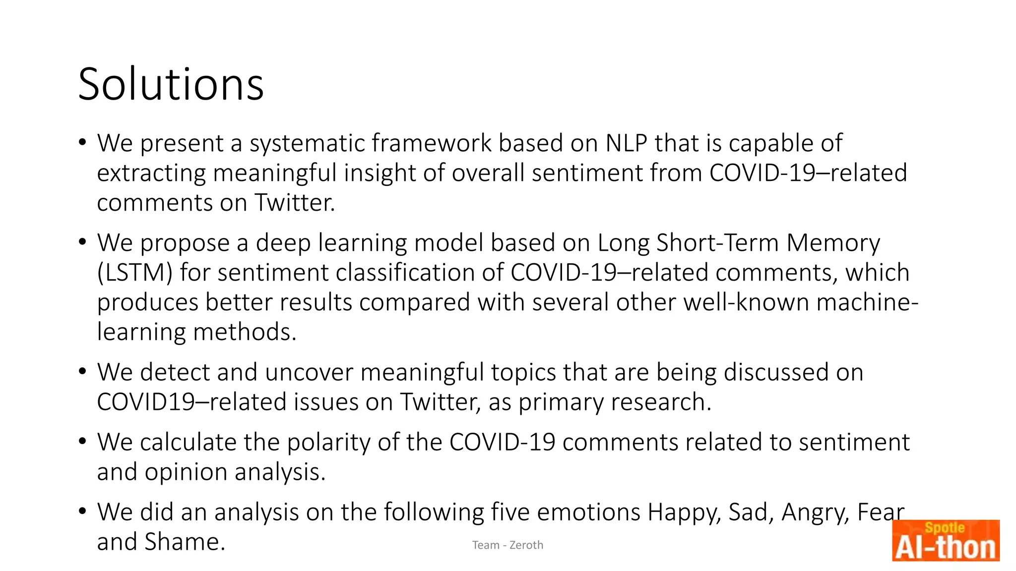 Spotle AI-thon Top 10 Showcase - Analysing Mental Health Of India ...