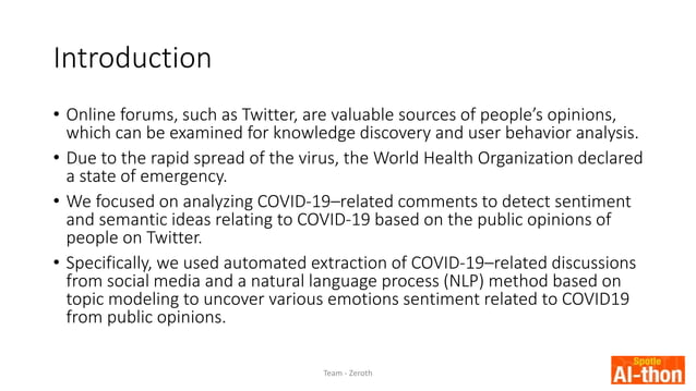 Spotle AI-thon Top 10 Showcase - Analysing Mental Health Of India - Team Zeroth - NIT Jalandhar ...