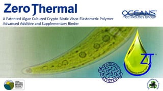 Zero Thermal alternative cementitious material and binder | PPT