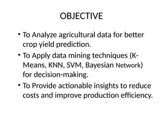 ZEROTH REVIEW - Predictive Analytics for Crop Yield Using Data Mining ...