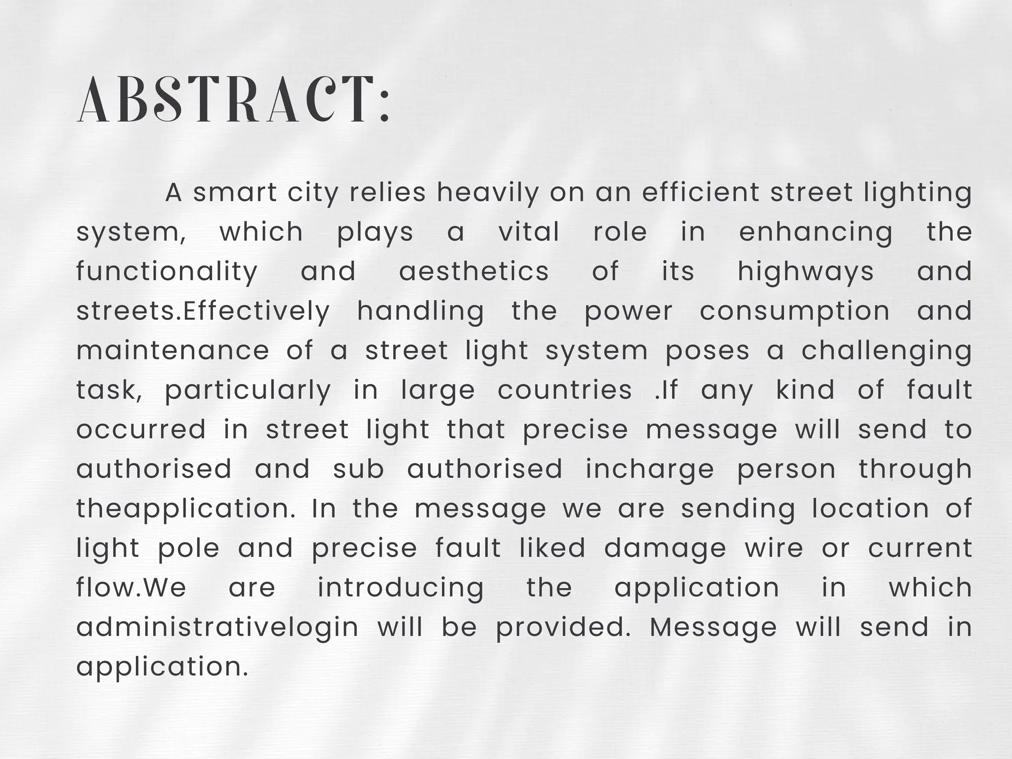 Auto fault detection and location tracking of street light management ...