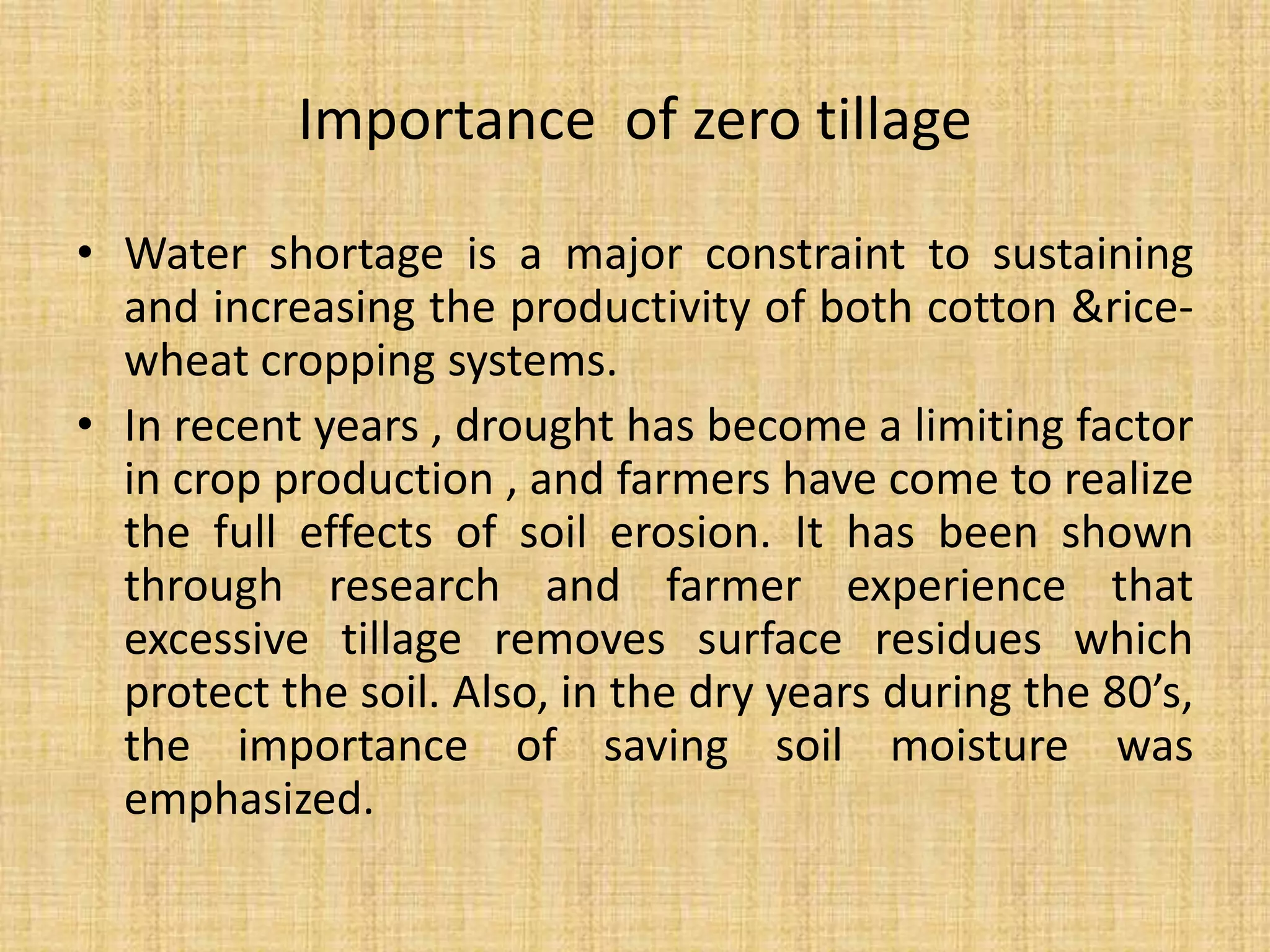 Zero tillage | PPTX