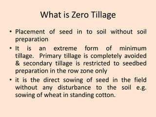 Zero tillage | PPTX