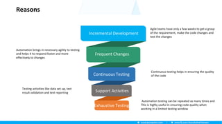 Zero to hero in agile automation testing | PPT