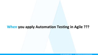 Zero to hero in agile automation testing | PPT