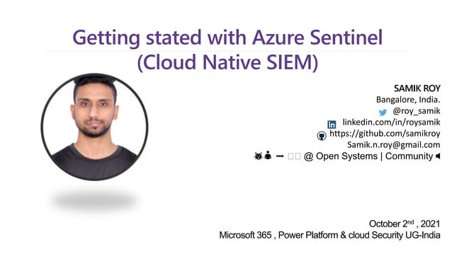 Getting Started with Azure Sentinel | PPTX
