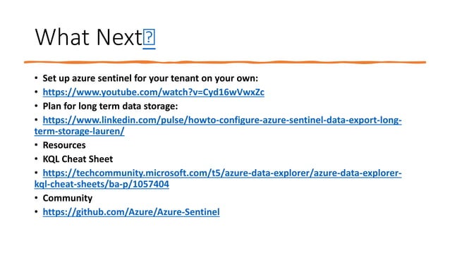 Getting Started with Azure Sentinel | PPTX