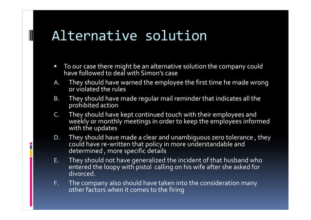 Zero tolerance policy | PDF