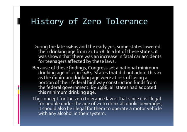 Zero tolerance policy | PDF