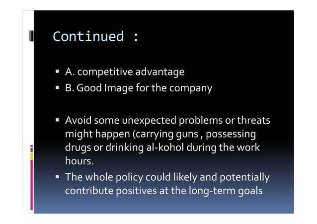 Zero tolerance policy | PDF