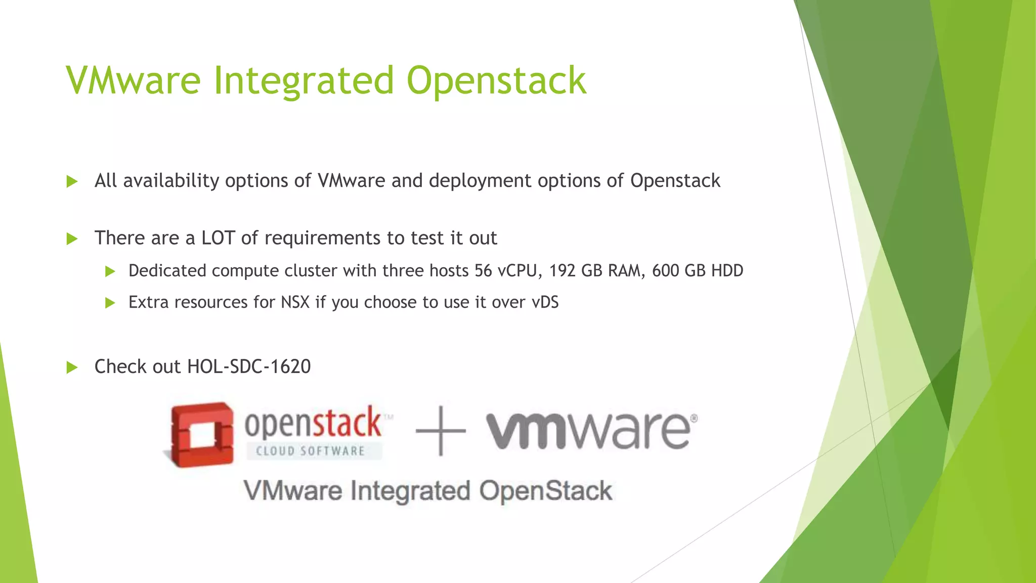 Zero to Nova: A VMware Admin's Month of Openstack | PPT