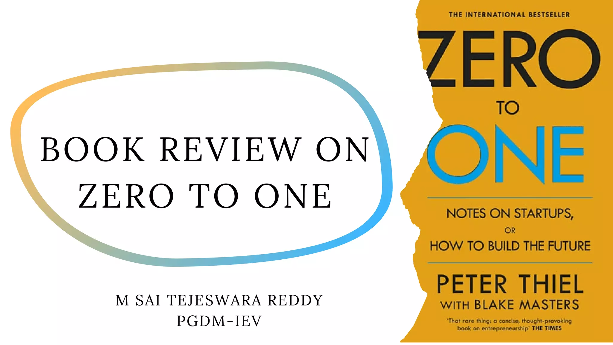 Zero to one by PeterThei | PDF