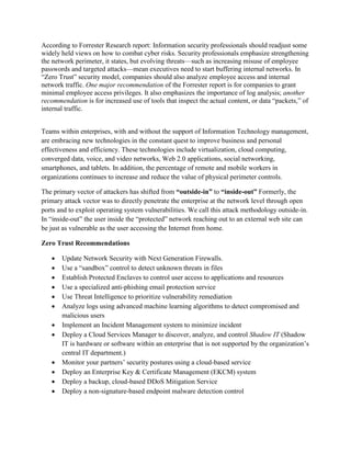 “Verify and never trust”: The Zero Trust Model of information security ...