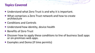 Zero Trust Model Presentation | PDF