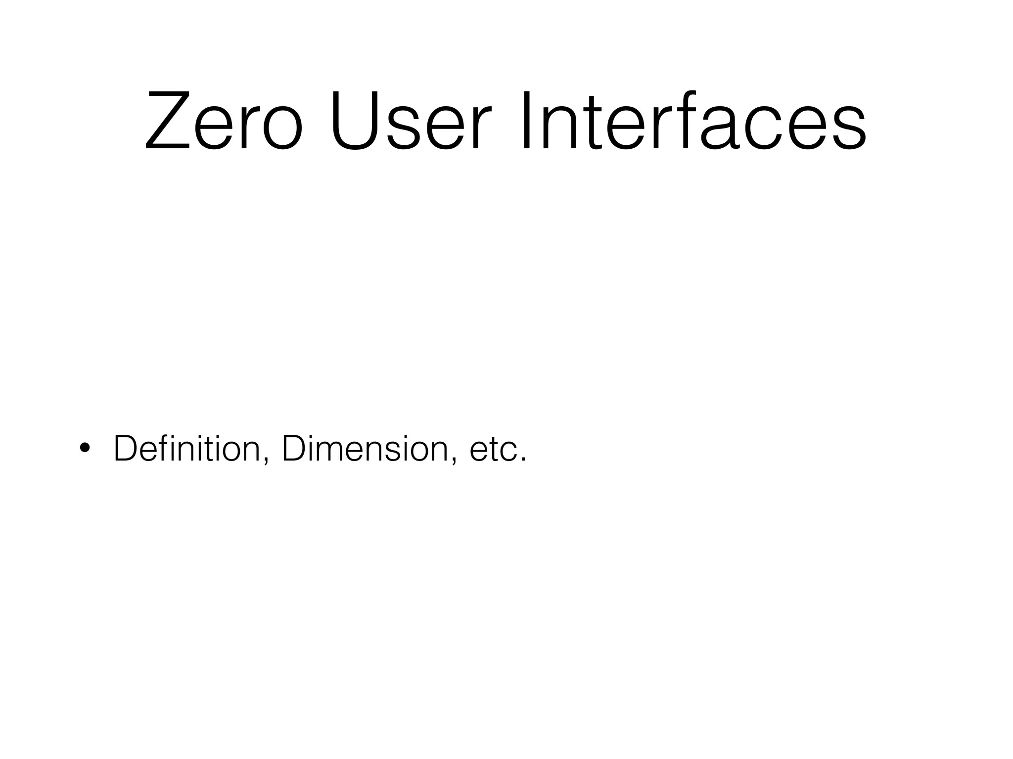 Designing for Zero UI | PPT