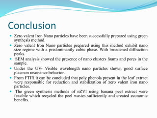 Zero valent iron nano | PPTX