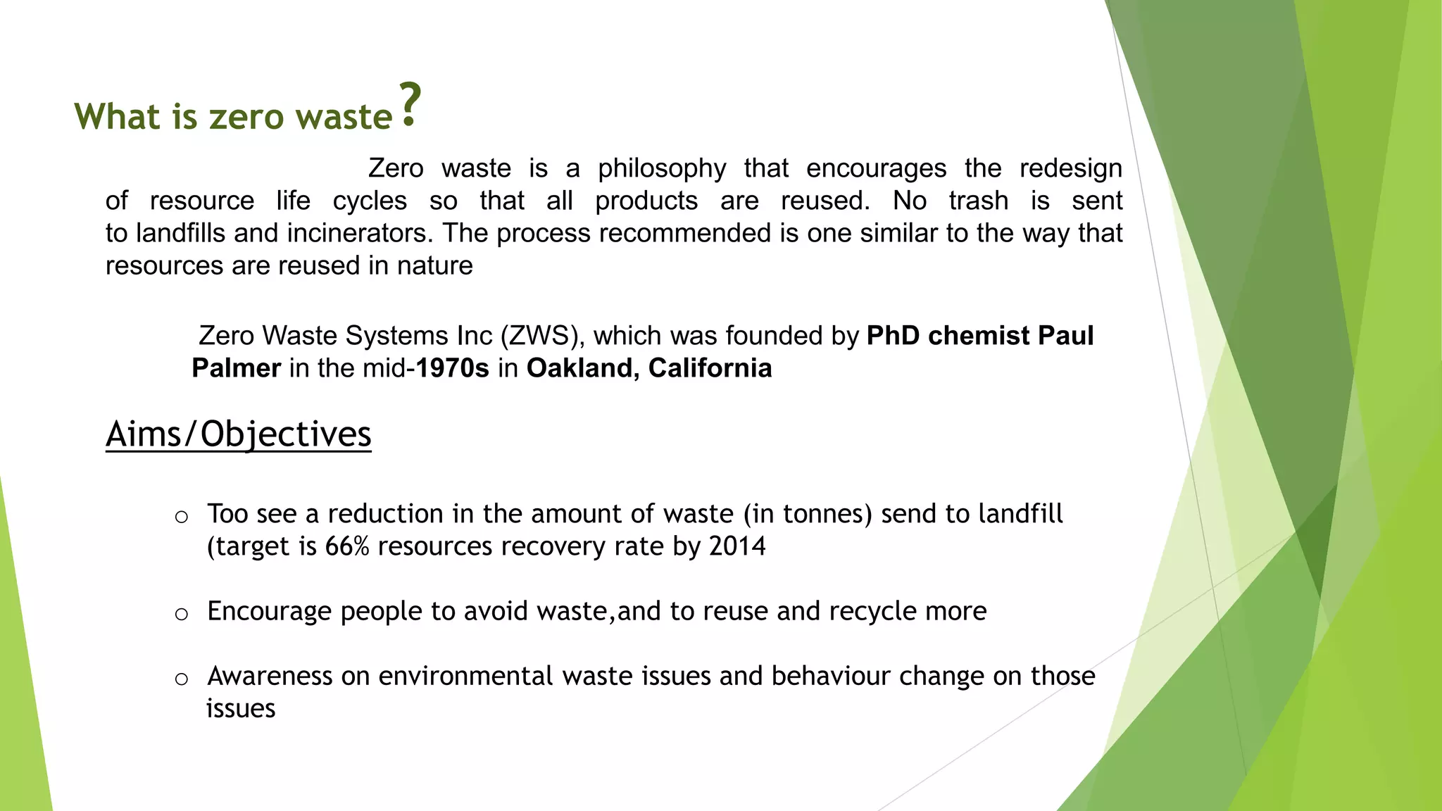 ZERO WASTE CONCEPT | PPTX