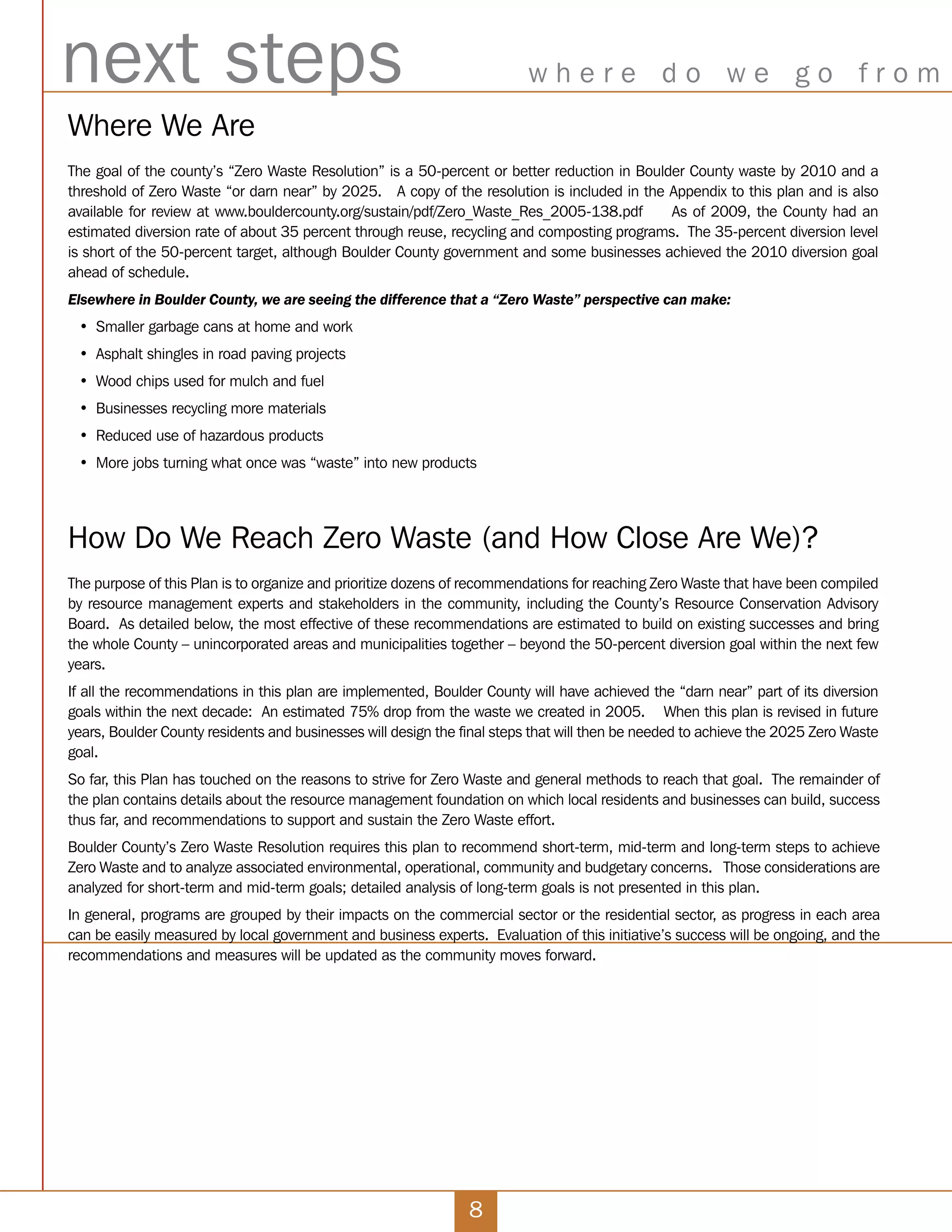 Zero waste action plan 2010 | PDF | Environmental Services Industry ...