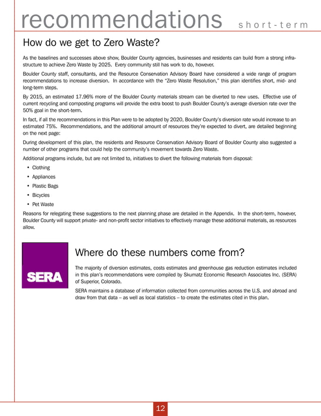 Zero waste action plan 2010 | PDF | Environmental Services Industry ...