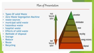 Zero Waste Recycler, Waste Segregation Plant | PPT