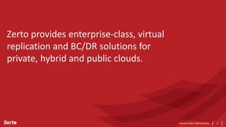 Zerto 4.0 the standard for disaster recovery | PPTX