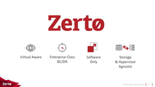 Zerto 4.0 the standard for disaster recovery | PPTX