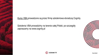 Kurs VBA: Zestawienie instrukci oraz funkcji operujących na plikach i dyskach | PPTX