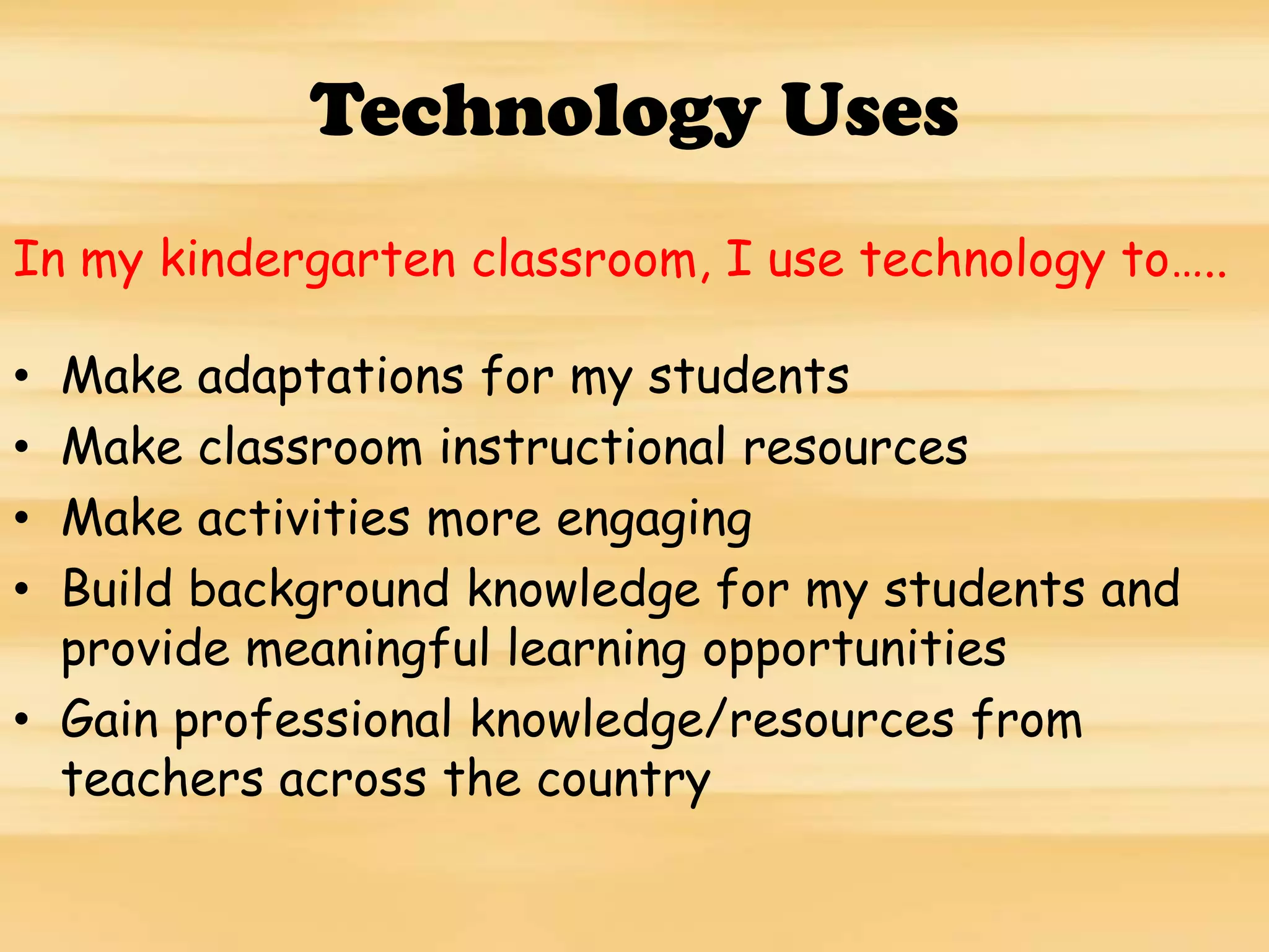 Using Technology in the Early Childhood Classroom | PPTX | Daycare and ...