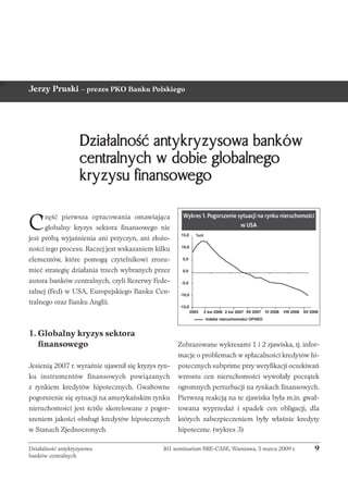 BRE-CASE Seminarium 101 - Działalność Antykryzysowa Banków Centralnych | PDF