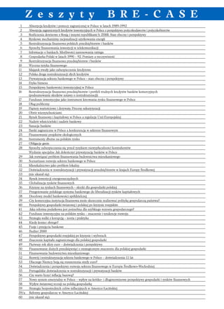 BRE-CASE Seminarium 118 - "Problemy fiskalne w czasach malejącego popytu i obaw o wysokość długu ...