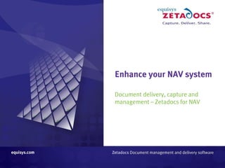 Zetadocs for NAV Introduction | PDF