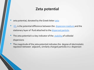 Zeta potential. | PPTX
