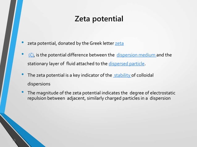 Zeta potential. | PPT